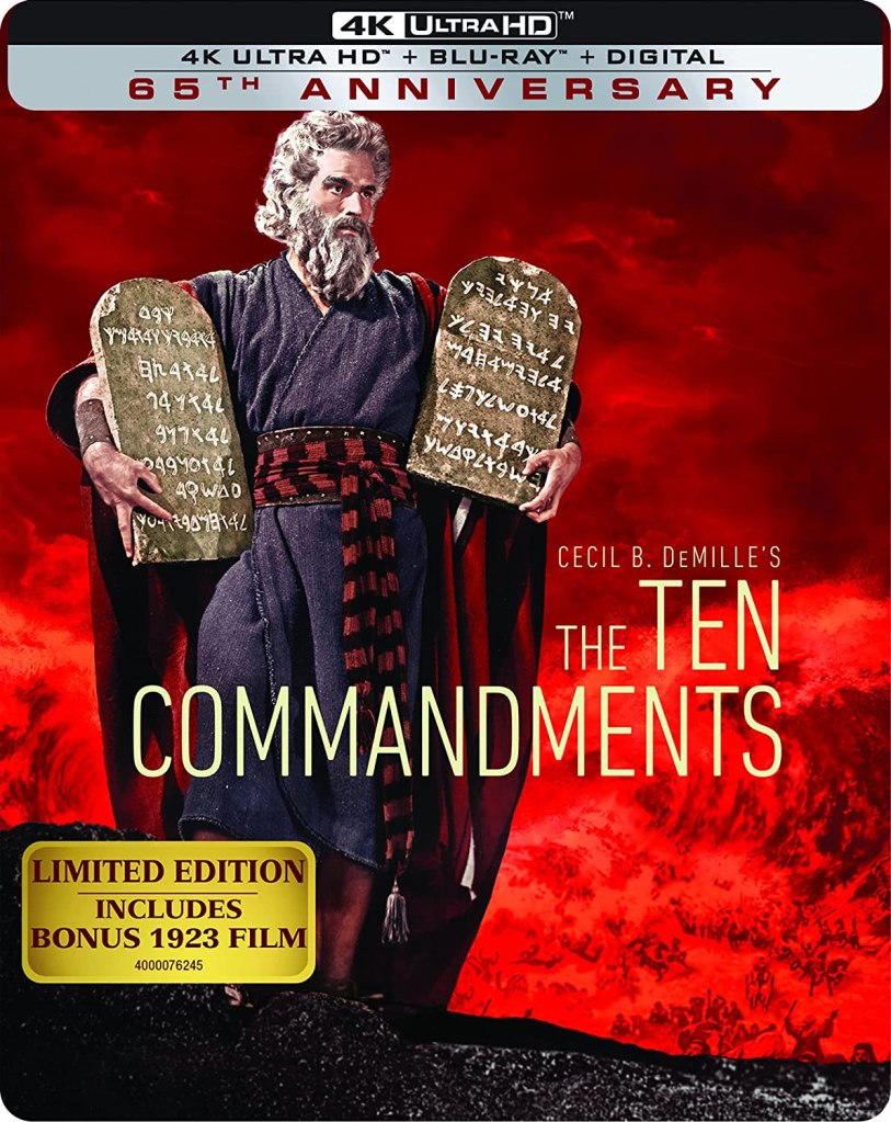 4K Ultra HD Review: The Ten Commandments: 65th Anniversary (SteelBook ...